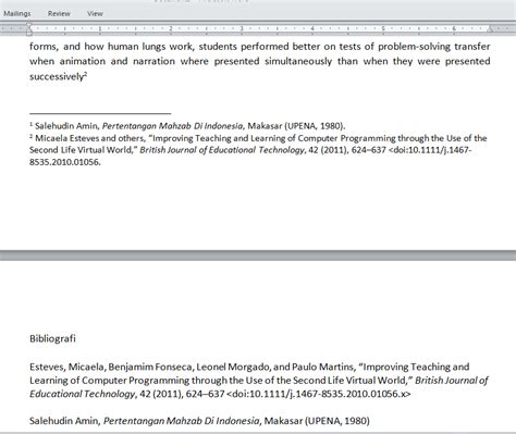 Tajuk 550 Mendeley Footnote Bibliography