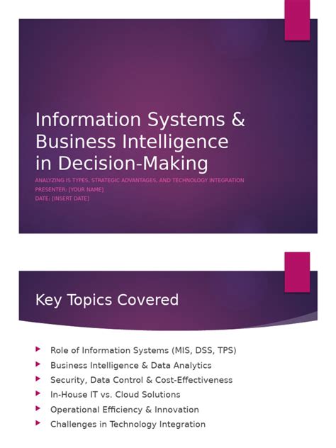 Information Systems Presentation Pdf Cloud Computing Analytics