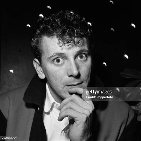 American Rock And Roll Singer And Guitarist Gene Vincent Posed In