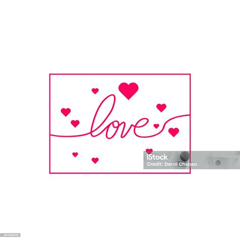 연속 그리기 줄 연속 드로잉 라인 플랫 스타일에에서 마음으로 사랑 하는 연속 블랙 라인입니다 플랫 디자인의 작품입니다 사랑과 부드러움의 상징 개념에 대한 스톡 벡터 아트 및