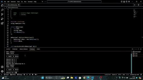 Functioned Struct Data Absensi Mahasiswa Youtube Functioned Struct Data Absensi Mahasiswa Youtube
