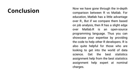 R Vs Matlab Which One Is More Powerful And Why Ppt