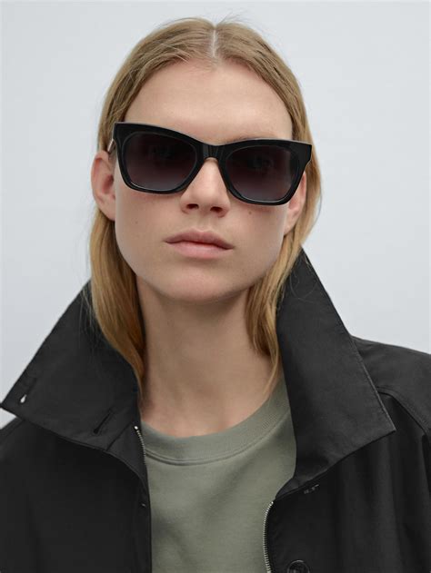 Gafas De Sol Cuadrada · Negro · Accesorios Massimo Dutti