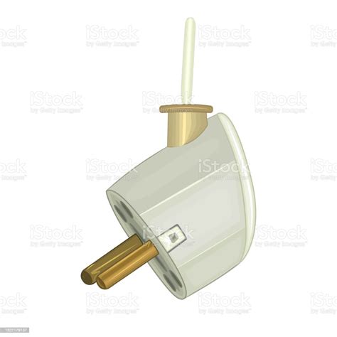 흰색 배경에 격리된 플러그를 연결합니다 코드에 매달려 흰색 전기 플러그 가정 생활에 대한 스톡 벡터 아트 및 기타 이미지 가정 생활 갈래 고풍스런 Istock