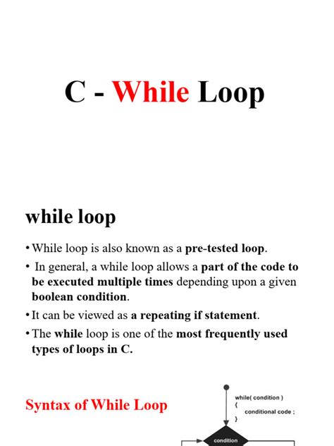 C While Loop Pdf Computers