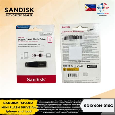 SanDisk IXpand Mini Flash Drive For IOS 16GB 32GB 64GB Cerebral Optic Merchandising
