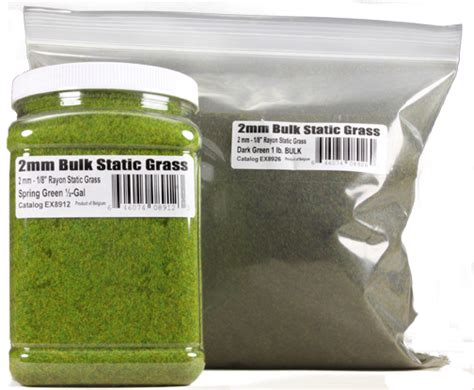 Blended Green Static Grass Flocking Ground Cover Rayon