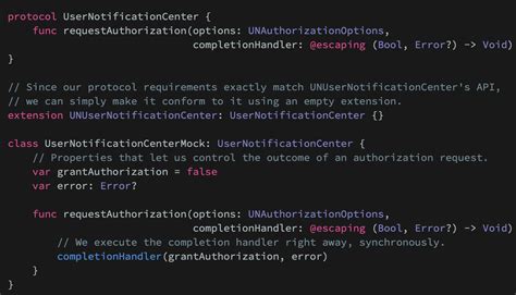 Mocking Unusernotificationcenter Rswift