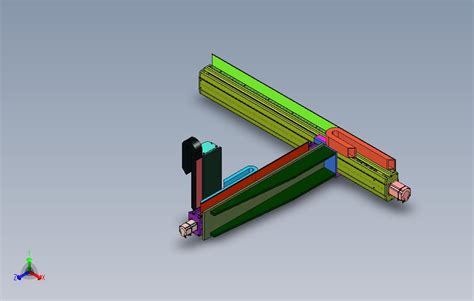 三轴搬运焊接机械手3d模型设计step模型图纸下载 懒石网