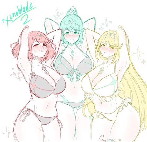 Post Mythra Pneuma Pyra Xenoblade Chronicles Xenoblade Chronicles