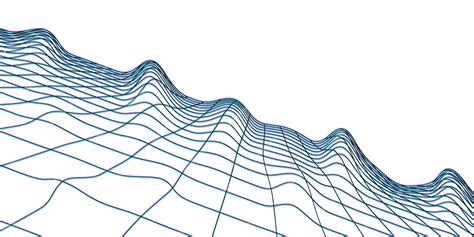 Premium Vector Futuristic Wavy Wireframe Landscape Of Glitch Effect