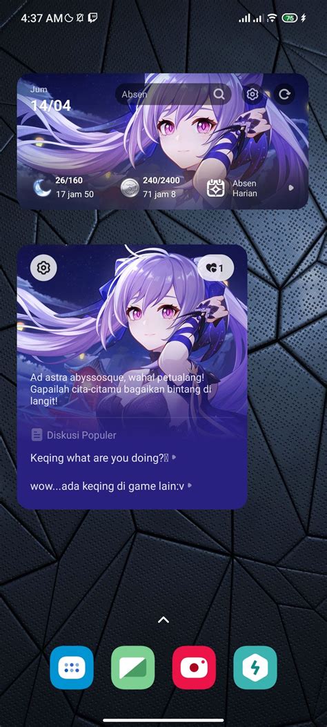 WIDGETS Genshin Impact HoYoLAB