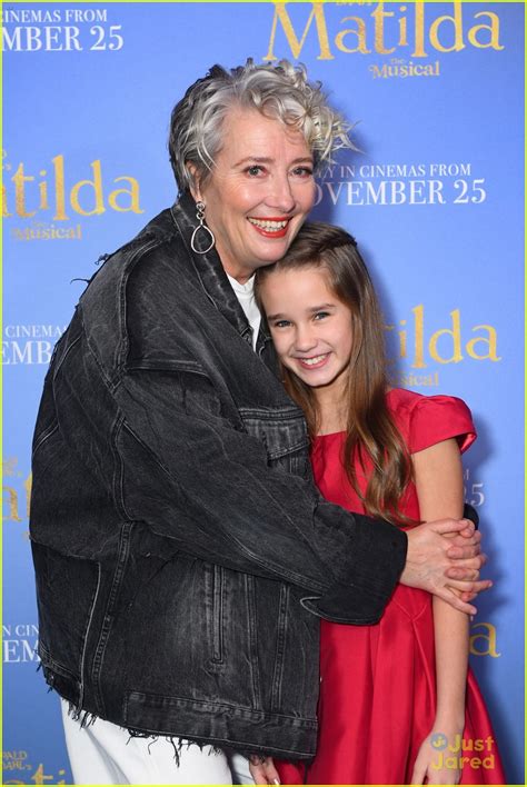 Alisha Weir Shares Sweet Hug With Emma Thompson At Matilda Premiere Photo Photo