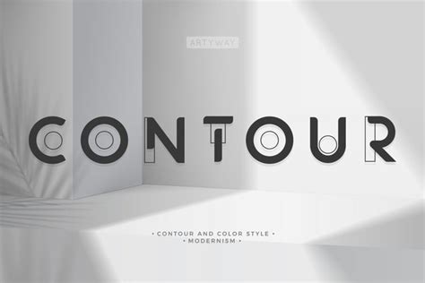 Contour Font Free Font Contour Font Free Font