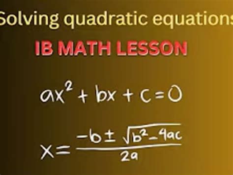Quadratic Equation Teaching Resources Quadratic Equation Teaching Resources
