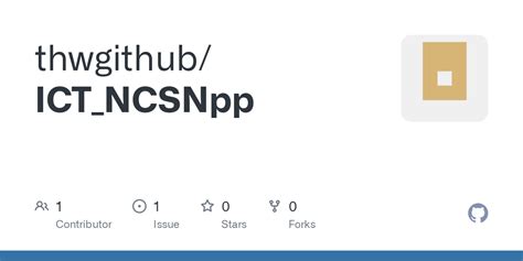 GitHub Thwgithub ICT NCSNpp