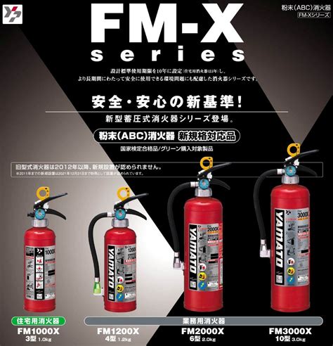 ヤマトプロテック 蓄圧式 Abc粉末消火器 10型 業務用 2022年製 Fm3000nx 捧呈