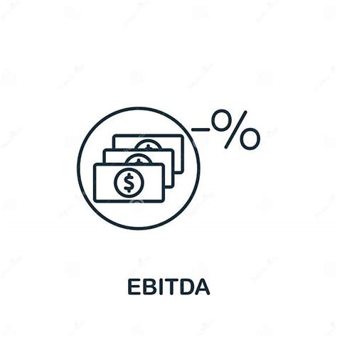 Ebitda Icon Monochrome Simple Policy Icon For Templates Web Design