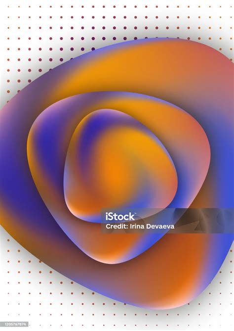 그라데이션 메쉬와 둥근 부드러운 삼각형 돌 포스터 배너 전단지 및 프리젠 테이션을위한 다채로운 액체 모양 부드러운 색감과 매끄러운 조화 0명에 대한 스톡 벡터 아트 및 기타