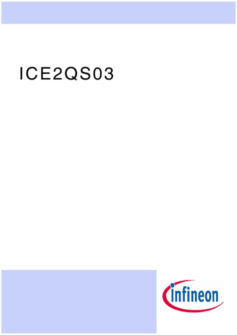 Datasheet Ice2qs03 V22 20110704 Fm Datasheet Lookup