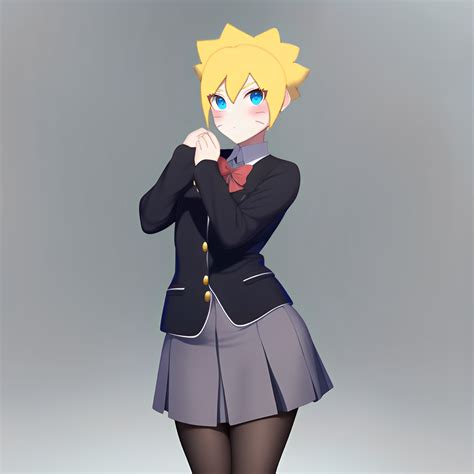Boruto Crossdressing 10 Remake 6 By Thedoritoman3 On Deviantart