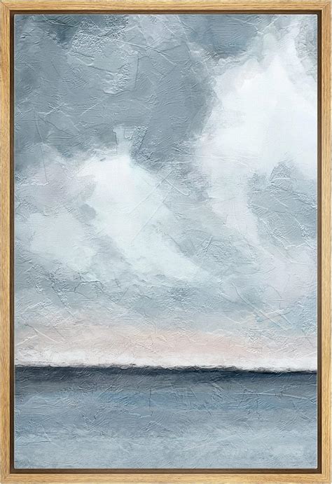 Wall26 Framed Canvas Print Wall Art Pastel Sunset Storm