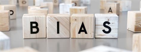 Premium Photo Bias Word On Wooden Blocks D Illustration