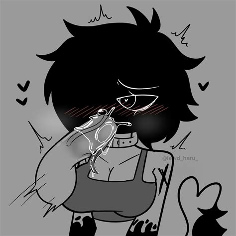 rule 34 anon blush bra dripping gacha gacha club heart shaped pupils large breasts lewd haru