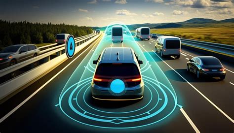 Premium Photo Concept Of An Autonomous Car Sensor System For The
