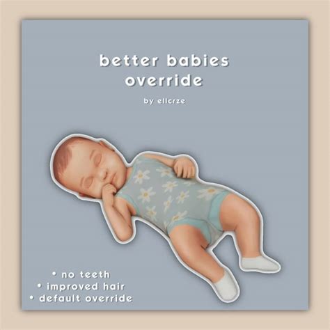Better Babies Override Infant Update Sims 4 Sims Baby Sims