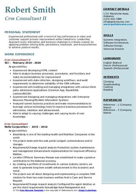 Crm Resume Tips And Examples To Stand Out In 2023 Crm