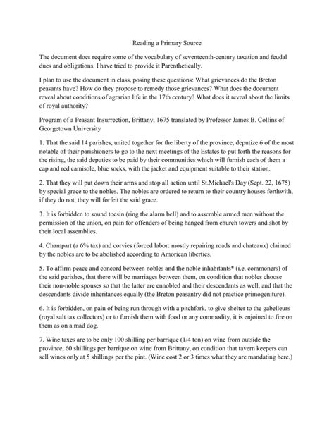 How To Read A Primary Source