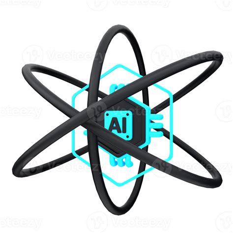 3d Minimal Artificial Intelligence Concept Artificial Intelligence Learning Ai Chip With Three