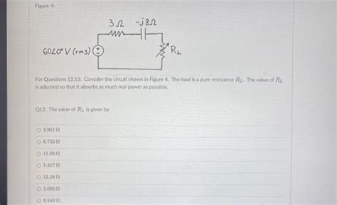 Solved Figure 4 For Questions 12 13 Consider The Circuit