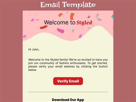 An Email Template UI Design Upwork