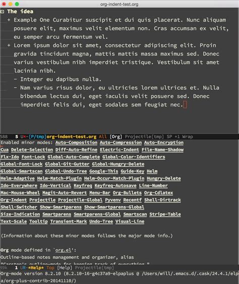 Indentation Indented Multi Tiered Lists And Headings With Org