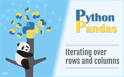 How To Iterate Over Rows In A Pandas Dataframe