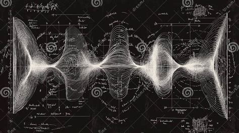 A Repeating Pattern Of Complex Calculus Beautifully Written In White Chalk On A Textured