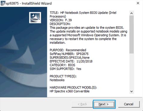 Ordinateurs Portables Professionnels Hp Mise à Jour Du Bios Basic Input Output System