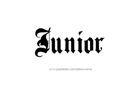 Junior Name Tattoos