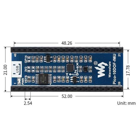 10 dof imu sensor module for raspberry pi pico the pi hut