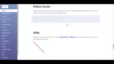 `followcursor` Prop Position Is Not Updated After Touch On Hybrid