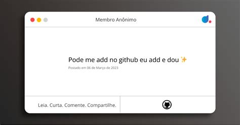 Pode Me Add No Github Eu Add E Dou 2gelk 2gelkmh Github Dio