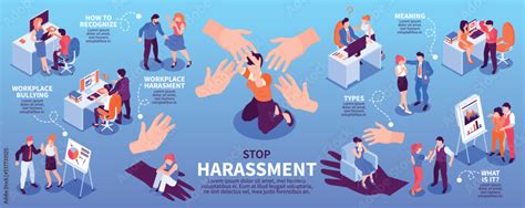 Sexual Harassment Infographics Stock Vector Adobe Stock