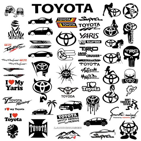 Toyota Svg Bundle Toyota Svg Bundle Sticker Vector Ready For Cutter Plotters And Printers
