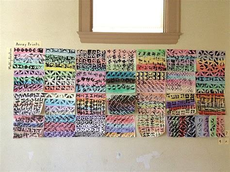 Multiplication Array Prints At Washington Elementary Washington Elementary Multiplication