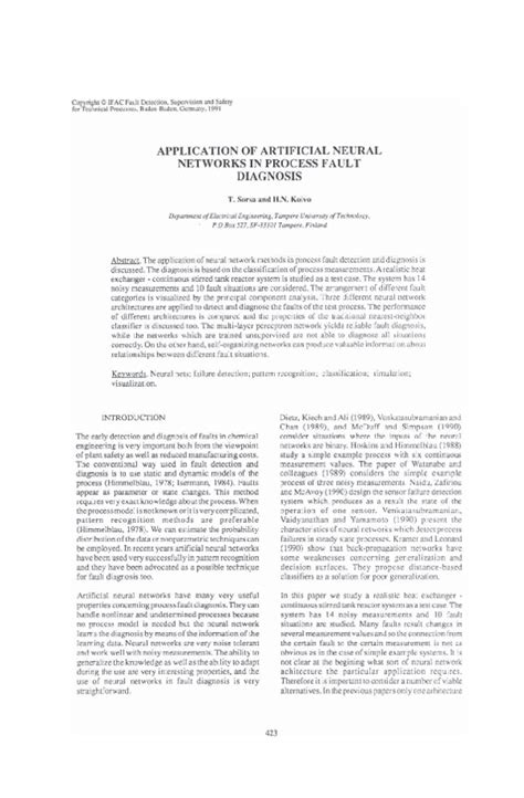 Pdf Application Of Artificial Neural Networks In Predicting Financial