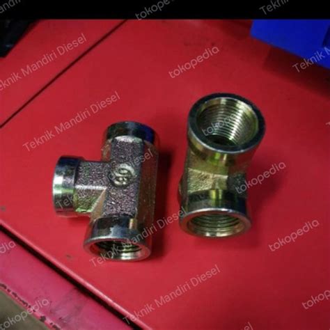 Jual Tee Socket Hydraulic Nepple High Pressure Tee 1 2 Inc Drat Dalam Jakarta Barat