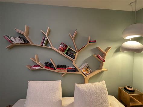Tree Bookshelf 190x260x12 Cm Left Etsy