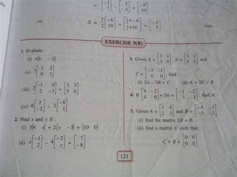 matrices concise mathematics i c s e class 10 by r k bansal